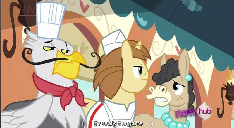 #46407 - safe, derpibooru import, screencap, donut joe, gustave le grande, mulia mild, gryphon ...