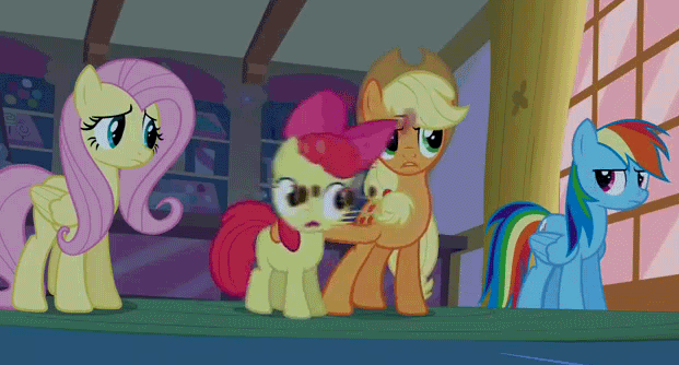 #52679 - animated, apple bloom, applejack, bridle gossip, derpibooru ...