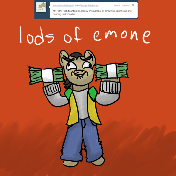 #63414 - artist:full stop, derpibooru import, dosh, filthy rich, harry ...