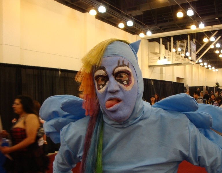 #74436 - safe, derpibooru import, rainbow dash, human, cosplay, irl ...