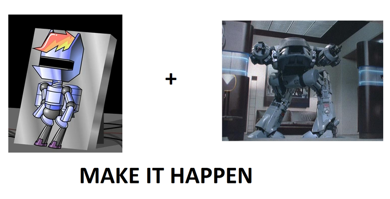 #76163 - all caps, derpibooru import, ed-209, exploitable meme, magic ...