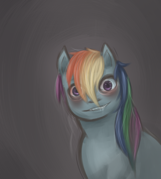 #77987 - semi-grimdark, artist:kikichow, derpibooru import, rainbow dash, rapeface - Twibooru