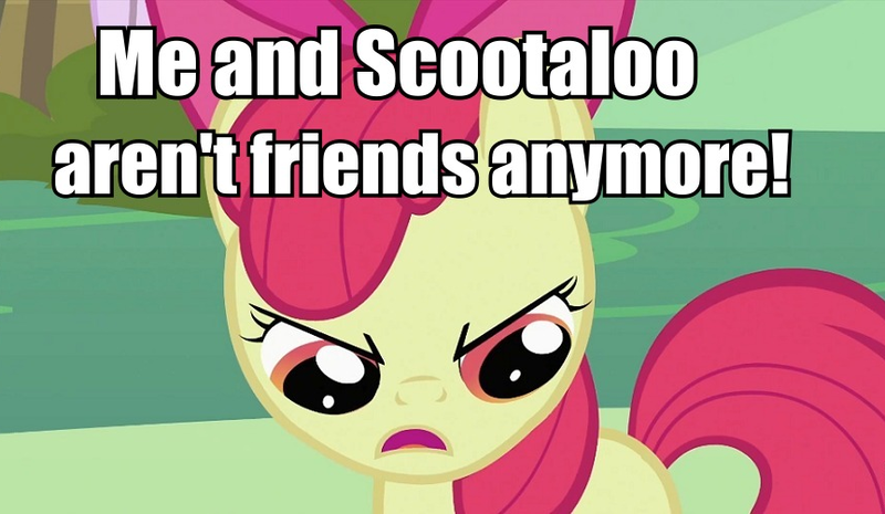 #121468 - angry, apple bloom, derpibooru import, image macro, safe ...