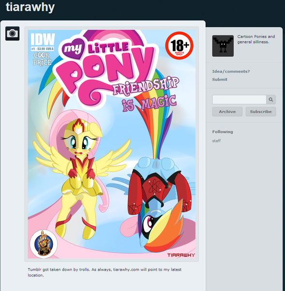 #129183 - artist:tiarawhy, clothes, comic cover, costume, derpibooru import, explicit ...