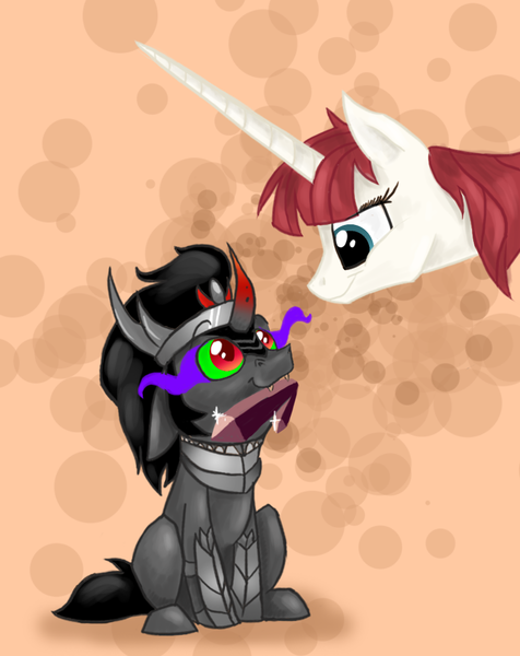 #130492 - artist:pechenyuha, behaving like a dog, colt, colt sombra, crystal, cute, dead source ...