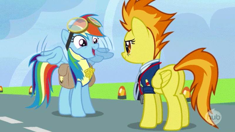 #149186 - safe, derpibooru import, screencap, rainbow dash, spitfire ...