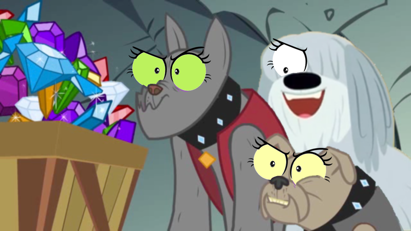 #149818 - a dog and pony show, derpibooru import, diamond dog, edit ...