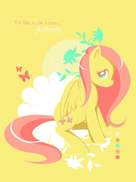#79470 - safe, artist:tinrobo, derpibooru import, fluttershy, quote, solo - Twibooru