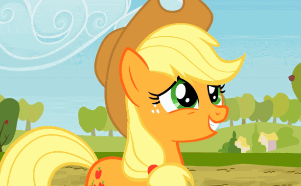 #80749 - animated, applejack, blushing, derpibooru import, safe, solo ...
