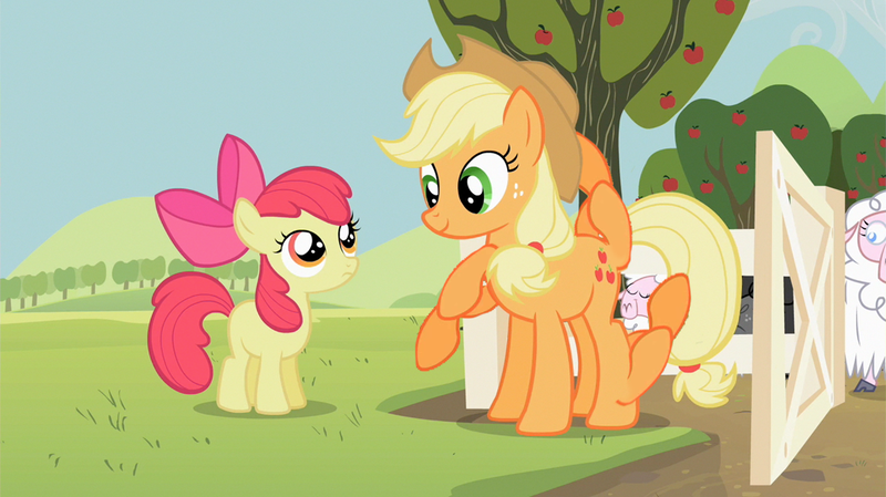#84532 - apple bloom, applejack, artist:capnpea, derpibooru import, edit, edited screencap ...