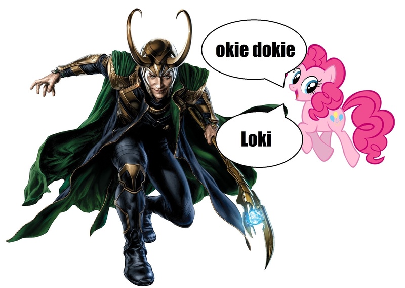 #190469 - safe, derpibooru import, pinkie pie, loki, okie doki loki ...