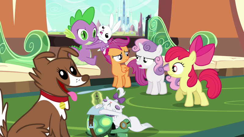 #191614 - angel bunny, apple bloom, crystal empire, cutie mark crusaders, derpibooru import ...
