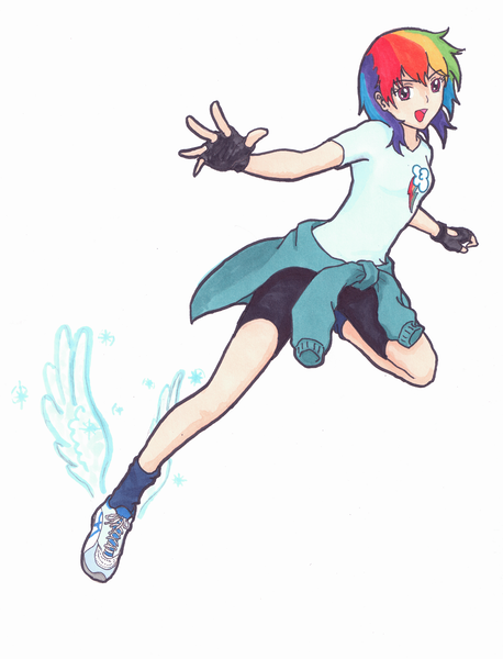 #194395 - artist:carboncopy, humanized, rainbow dash, safe - Twibooru