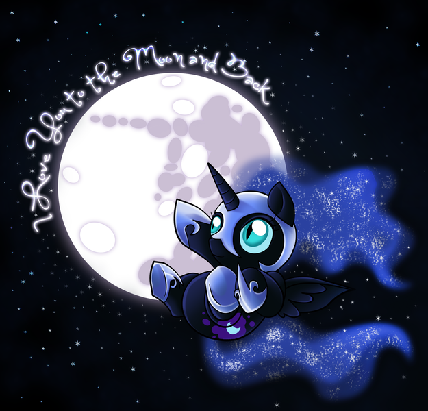 #197793 - artist:jadedjynx, chibi, cute, derpibooru import, moon ...