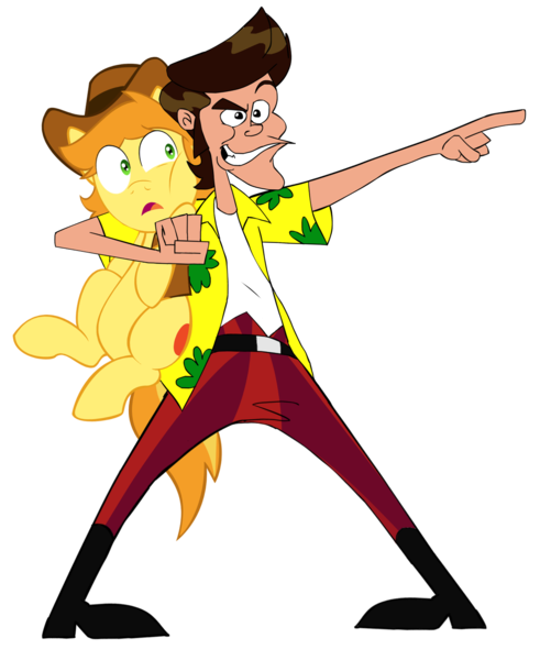 #204615 - ace ventura, artist:acstlu, braeburn, crossover, derpibooru ...