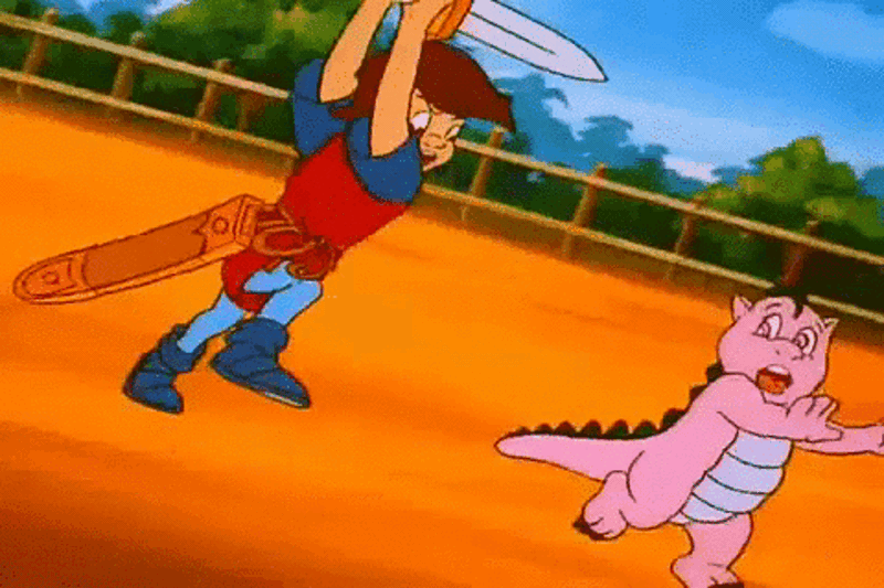 #246543 - animated, attempted murder, chase, derpibooru import, dragon ...