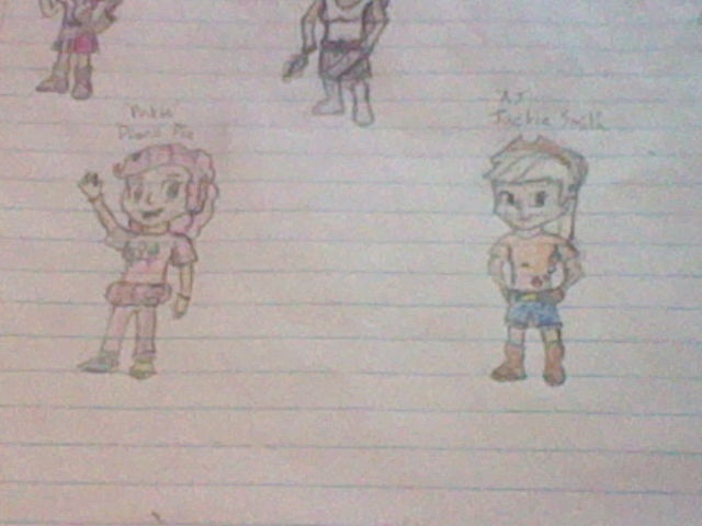 #252393 - applejack, artist:quick change, derpibooru import, humanized, pinkie pie, safe - Twibooru