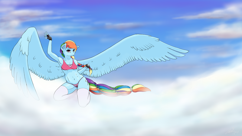 282056 Suggestive Artistanoldmate Derpibooru Import Rainbow Dash Anthro Breasts