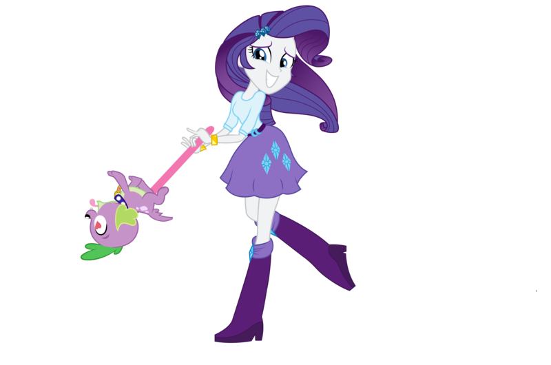 #305480 - explicit, derpibooru import, edit, rarity, spike, dog, human ...