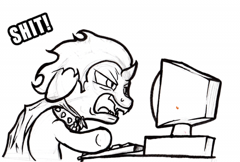 #335879 - animated, artist:darkone10, colt, colt sombra, computer ...