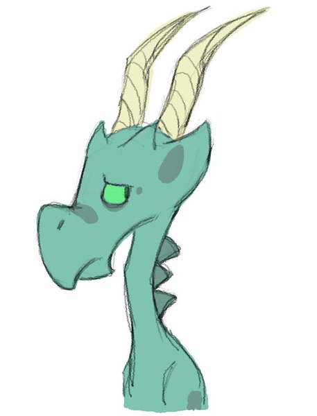 #343301 - artist:carnifex, bust, derpibooru import, dragon, dragon oc, oc, portrait, safe ...