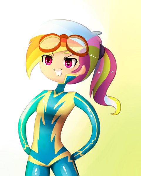 #365703 - artist:cosmicponye, derpibooru import, goggles, human, humanized, light skin, rainbow ...