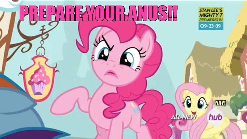 #396822 - derpibooru import, fluttershy, imminent rape, impact font ...