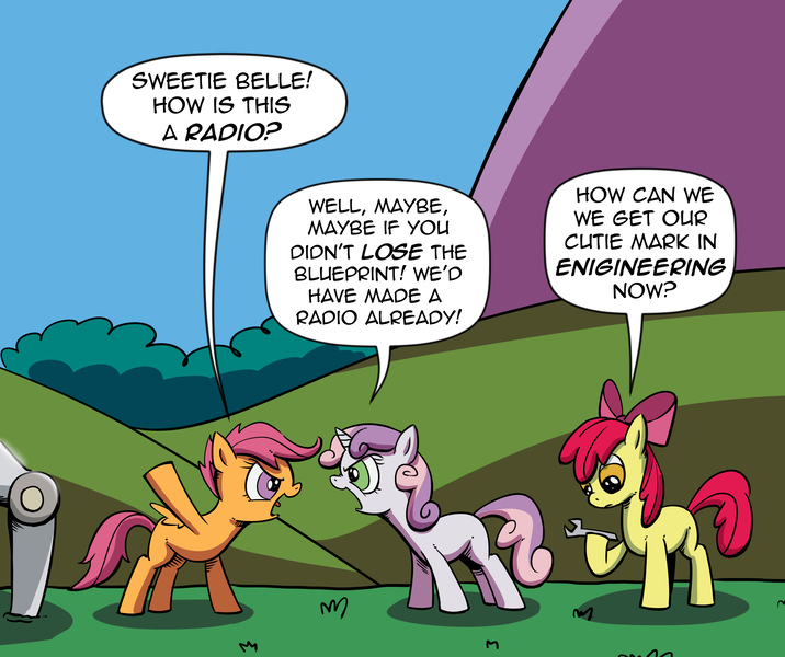 #438500 - angry, apple bloom, argument, artist:lovelyneckbeard, comic ...