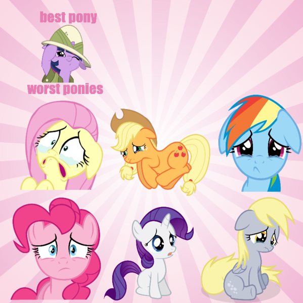 #458240 - safe, derpibooru import, applejack, derpy hooves, fluttershy, pinkie pie, rainbow dash ...