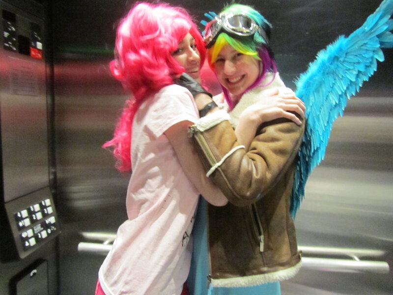 #460266 - artist:hikaru2322, artist:xlyrabirdx, clothes, cosplay ...