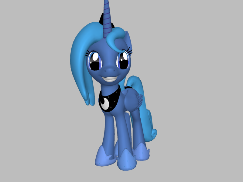 #464776 - derpibooru import, pony creator 3d, ponylumen, princess luna ...