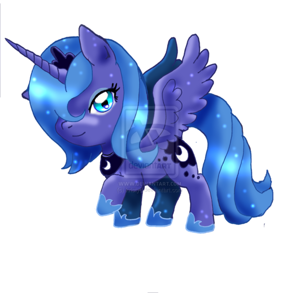 #466671 - safe, artist:kristyd, derpibooru import, princess luna, chibi ...