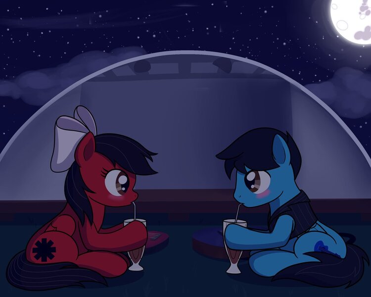 #492124 - artist:drawponies, bow, clothes, collaboration, derpibooru ...