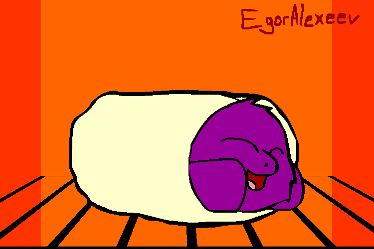 #510700 - animated, artist:egoralexeev, burrito, cooked, cooked alive ...