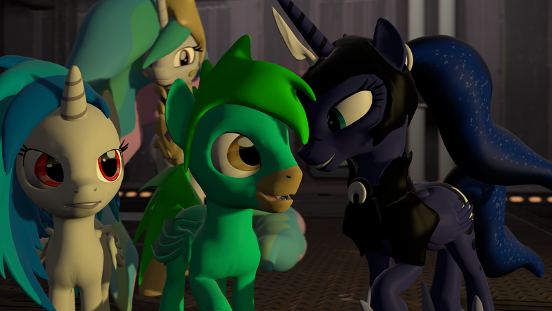 Vinyl Scratch And Luna