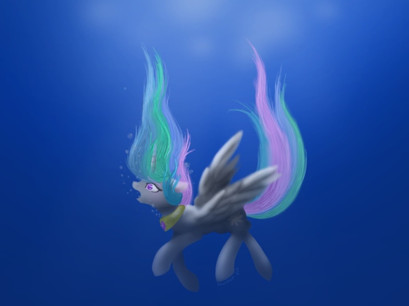 #552825 - artist:dewdrop-210, drowning, imminent death, princess ...