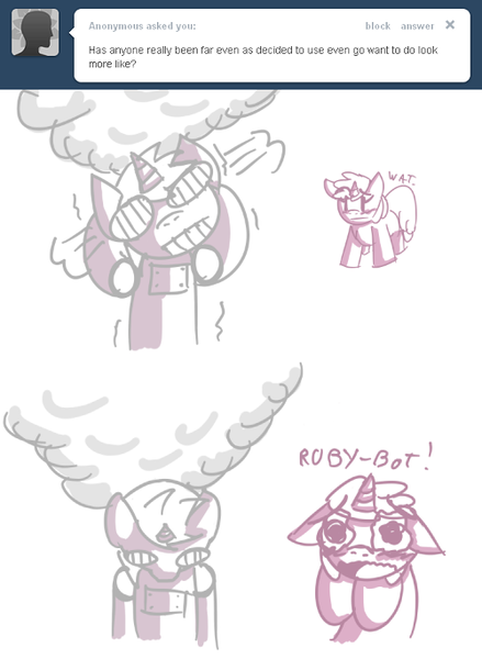 #555138 - artist:haute-claire, ask, ask ruby pinch, derpibooru import ...