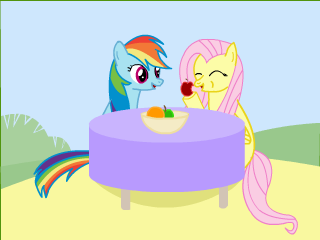 #611008 - apple, artist:rai-dash, derpibooru import, eating, fluttershy ...