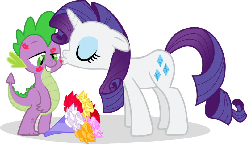 #615286 - safe, artist:slb94, derpibooru import, rarity, spike, dragon, pony, unicorn, female ...