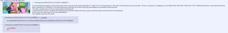 #650955 - 4chan, daruma, derpibooru import, /mlp/, overreaction, pinkie ...