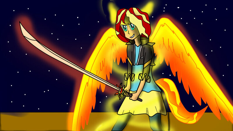 #660951 - safe, artist:goldhajik, derpibooru import, sunset shimmer, equestria girls, my past is ...