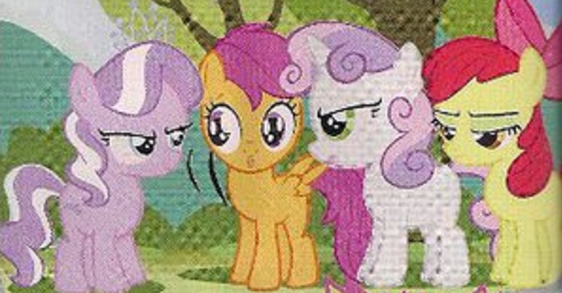 #692519 - safe, derpibooru import, apple bloom, diamond tiara, scootaloo, sweetie belle, comic ...