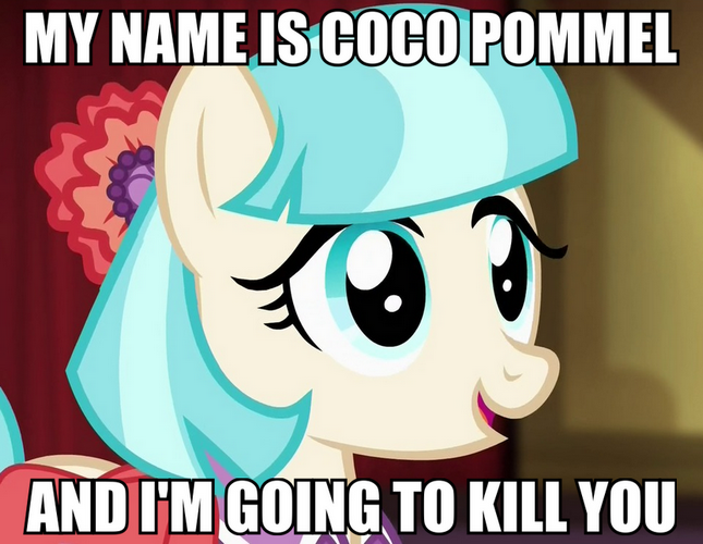 #700307 - cocobetes, coco pommel, cute, derpibooru import, edit, image ...