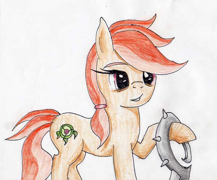 #707035 - artist:40kponyguy, derpibooru import, oc, oc:safe haven, safe, solo, traditional art ...