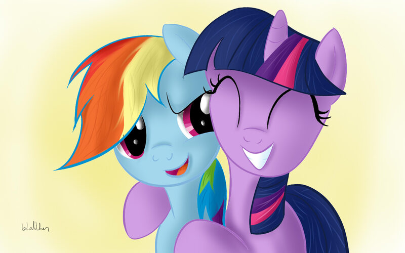 #733672 - safe, artist:colonelwalther, derpibooru import, rainbow dash, twilight sparkle, eyes ...