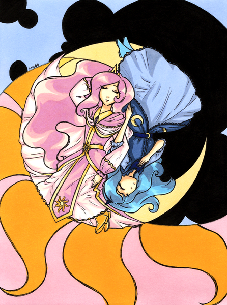 #746516 - artist:limbothelost, clothes, derpibooru import, dress, eyes ...