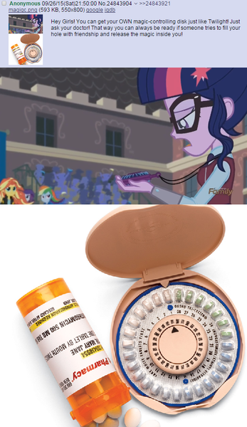 #758407 - birth control, caption, derpibooru import, equestria girls ...