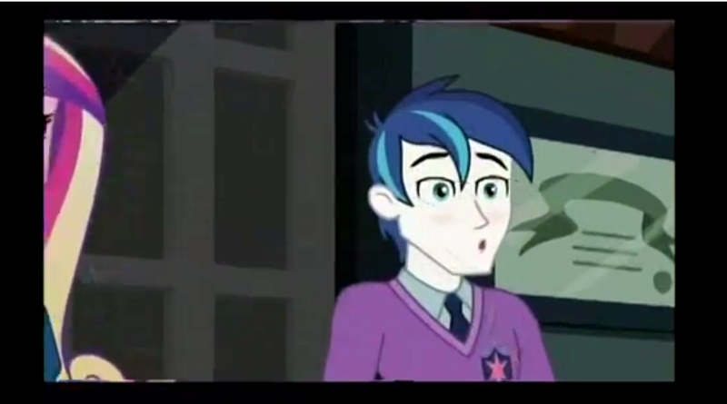 #758455 - alumnus shining armor, blushing, dean cadance, derpibooru import, equestria girls ...