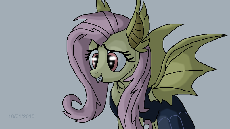 #778237 - safe, artist:mojo1985, derpibooru import, fluttershy, bat ...