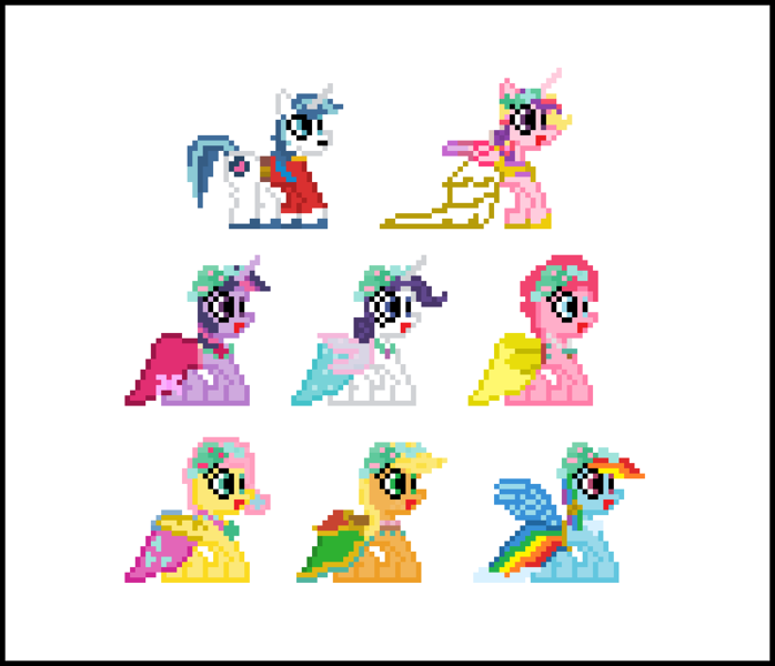 #800778 - 8-bit, applejack, artist needed, derpibooru import, fluttershy, pinkie pie, princess ...